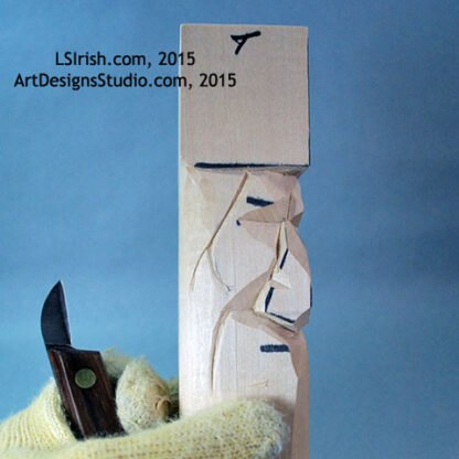 Wood Spirit Carving, 7 Sloping the Sides of the Face – Classic Carving ...