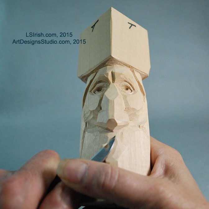 Wood Spirit Carving, 11 Shaping the Features – Classic Carving Patterns ...